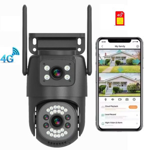 SIOVS Ultra HD 360°View IP Smart CCTV Security 4G SIM Camera Dual Lens ...