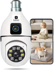 lookcam 2in1 PTZ 5+5MP HD 1920 Resolution Indoor Camera w/Color Vision ...