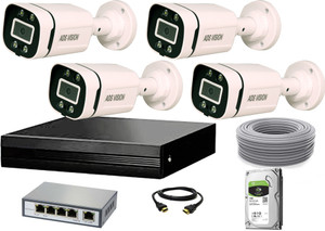 ADS VISION 5mp IP 4 BULLET COLOR VIEW NIGHT VISION WITH MIC Camera Full ...