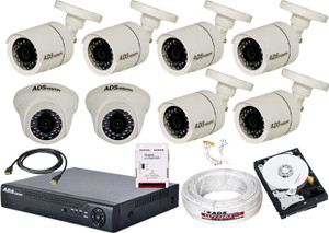 ADS VISION HD 6BULLET 2DOME Cctv Camera Full Set With 1TB HDD And All ...