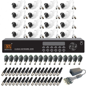 MX CCTV Cameras Kit 16 Channel Analog Security System Security Camera ...