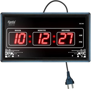FREDI HD PLUS WiFi Digital Wall Clock Wireless Hidden Camera Clock with ...