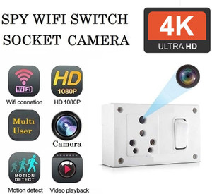 Bzrqx 4k HD Hidden Switch Socket WiFi Wireless Spy Camera Motion ...