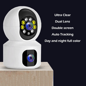 aoksmd WiFi 1080p Dual Lens Dual Screen 360° Security Camera TwoWay ...