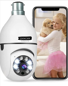 lookcam Wi-Fi CCTV Wireless Bulb Shape Camera 1080p V380 Pro Indoor 360 ...