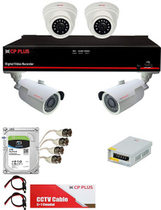 CP PLUS DVR & Camera with HDD, Cables Security Camera Price in India ...