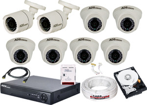 ADS VISION HD 6 DOME 2 BULLET Cctv Camera COMBO Set With 1TB HDD And ...