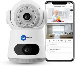 Maizic Smarthome Astro [4MP+4MP] FHD Dual Lens & Dual Screen View WiFi ...