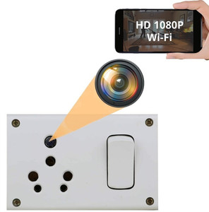 FREDI HD PLUS 4K Spy WiFi Switch Socket Camera Full HD Audio Video ...