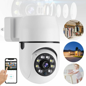 SIOVS PTZ PLUG Home Smart Live View Camera Mobile App WiFi IR Night ...