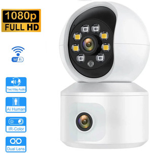 Cxoen Outdoor WiFi Dual Lens PTZ CCTV Camera 1080p Night Vision ...