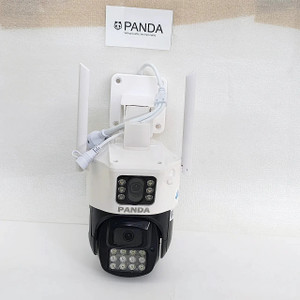 Panda 4G PTZ 360 dual lens SIM 6MP Waterproof NIGHT VISION Pan-Tilt 4MP ...