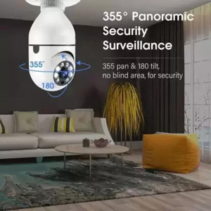 PERAMISYM Camera Wireless Bulb Shape PTZ V380 Pro | Indoor 360° Spy ...