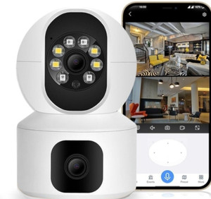 JAXTER Wi-Fi CCTV Camera 5+5MP 360° Pan Tilt, Night Vision 20M, Human ...