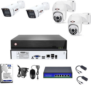 iTS Combo Auto Tracking 8Ch NVR 1TB 4MP x 2 Bullet Camera + WiFi PTZ ...