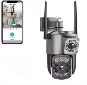 OneXsale wifi IP dual lens Black PTZ cctv camera Live View 2-Way Audio ...