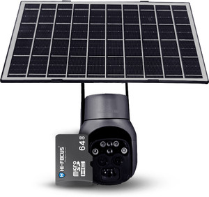 HIXECURE 3MP 4G Sim Based Solar Wireless PTZ Camera/ TwoWay Audio/Dual ...