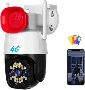SIOVS 4G SIM Supported 360° HD IP66 TwoWay Audio Night Vision Camera SD ...