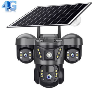 AVOIHS Triple Lens CCTV SIM Camera PTZ 360 High Definition Tracking ...