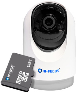 HI-FOCUS 3MP WiFi Indoor Rotating Camera| Free 128GB SD Card| Two-Way ...
