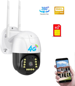 Bzrqx 4G SIM Supported 3MP HD 360° IP66 TwoWay Audio V380 PTZ Camera SD ...