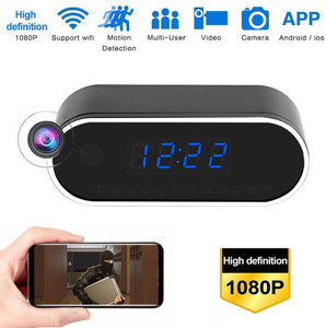 aoksmd Hidden Spy Security Camera 4k HD WiFi Live View WiFi Table Clock ...