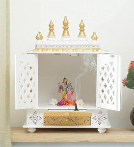 ANTIQUE RUSTIC Home Temple | Pooja Mandir | Pooja Mandap Solid Wood ...