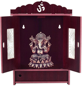 Nexat Wooden Mandir|God Stand|Pooja Home Mandap|Mandapam With Doors ...