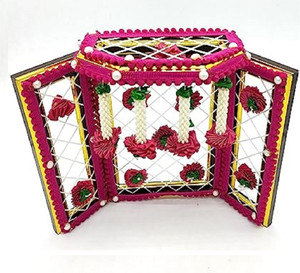 RADHA KRISHNA MART Laddu Gopal Phool Bangla Temple for Krishna Idol ...