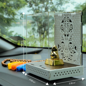Rhydon Wooden Car Temple | Showpiece for Car Dashboard | Decorative ...