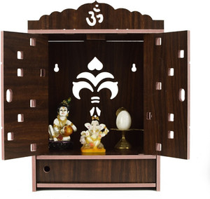 Pegrim Wooden Home Temple/Home mandir/god Stand for Home/Pooja Stand ...