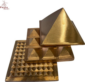 Vastu Mandir Copper Pyramid | 3 Layer Pyramid | Pyramid for Positive ...