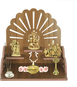 HIOLTY Wooden Om Design Small Temple | Handmade Beautiful Temple ...