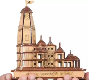 pinaki Pinaki Ram Mandir Ayodhya 4 inch Engineered Wood, Solid Wood ...