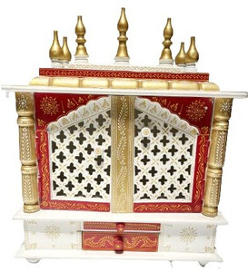 AAYU (Mandir) Beautiful Temple For Pooja , Aarti Engineered Wood Home ...