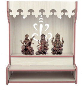 Nexat Handmade Beautiful MDF Wooden Home & Office Temple, Pooja Mandir ...