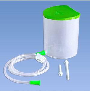 Curomed Douche Can 1500ml for home use Anema kit Flat Bottom ...