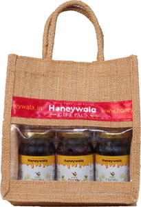 Honeywala Tulsi, Ajwain, Jamun, Natural Original Honey (Gift pack with ...