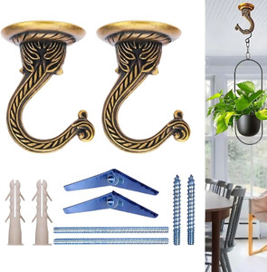 Indian Discovery Indian Discovery Antique Brass Metal Ceiling Hook for ...