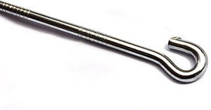 MARSHLAND Metal Hanging Rod Heavy Duty for Multipurpose Swivel Hook ...