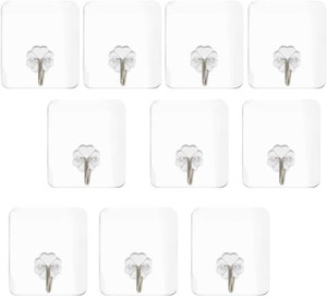 Subeera Plastic wall Hook Sticker for Hanging Kitchen's, Bathroom's ...