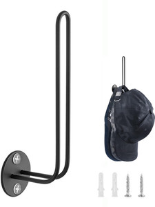 Ofifo Wall Hat Organizer L shaped Baseball Caps Holder Screw mounted ...
