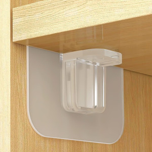 CANWAY 24 Pieces L shape Adhesive Support Shelf Bracket Non-Perforated ...