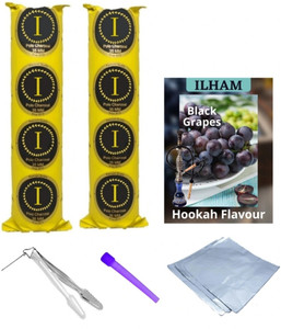 ILHAM MAGIC COIL BLACK GRAPES FLAVOR FREE CHIMTA FOIL MOUTH TIP BLACK ...