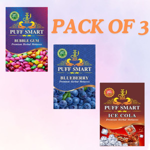 Puff Smart Hookah Flavors Set of 3 Blueberry, Ice Cola, Bubblegum ...