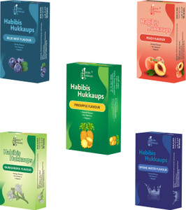 Habibis hukkaups Herbal Flavour Blue Mist+Peach+Pineapple+Rajnigandha ...