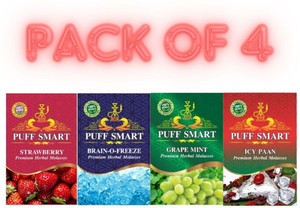 Puff Smart Hookah Flavors Set of 4 Strawberry, Brain-O-Freeze, Grape ...