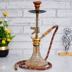 Vespers Premium Antique Gun Shaped Style Hookah For Home Decor 18 inch ...