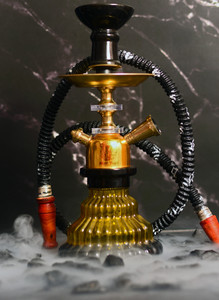 SmokeZilla Gold Plated Dual Tone Iron Tray 11 inch Iron Hookah Price in ...