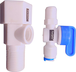 Parijata Plastic Inlet Valve/Connector with coupling for Ro/Uv/Water ...